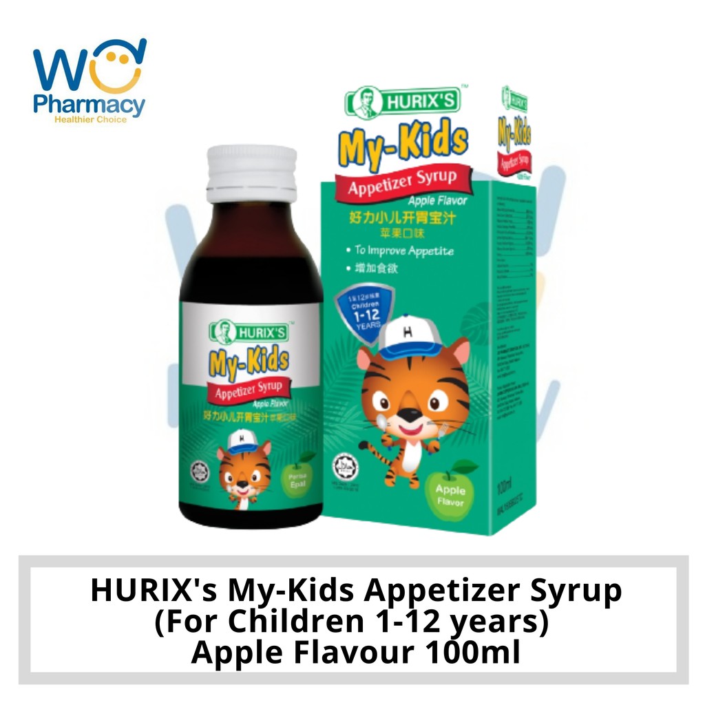 Hurix's My-Kids Appetizer Syrup 100ml | Apple Flavor | Shopee Malaysia