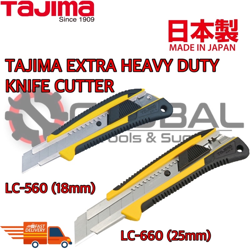 🇲🇾 READY STOCK 🇲🇾 TAJIMA EXTRA HEAVY DUTY KNIFE CUTTER (LC-560 / LC-660) (18MM & 25MM Blade) 🇯🇵 ...