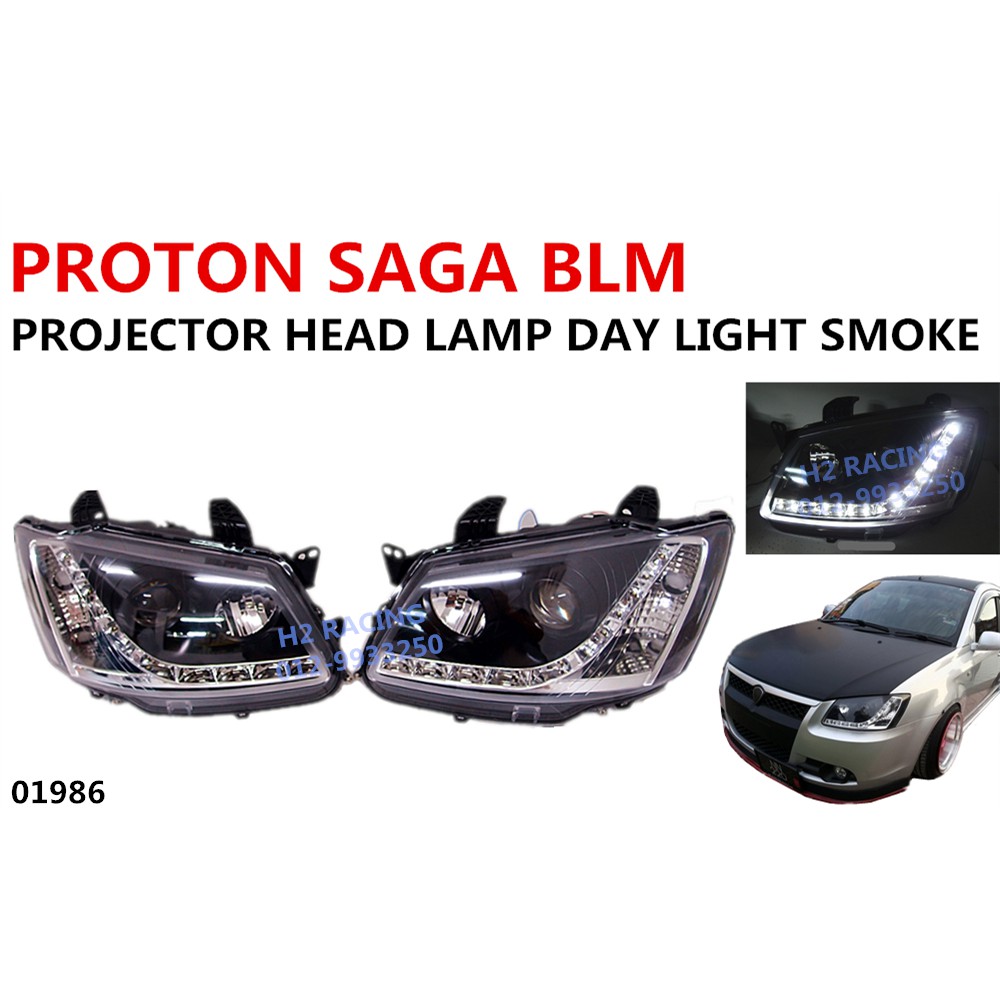 PROTON BLM 1.3 N-LINE 2008-2010 HEAD LAMP FRONT LIGHT SET WITH LED ...