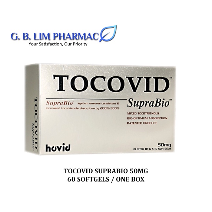 Tocovid SupraBio 50MG 60 SOFTGELS ONE BOX (EXP: 31-DEC-2026 ) | Shopee ...