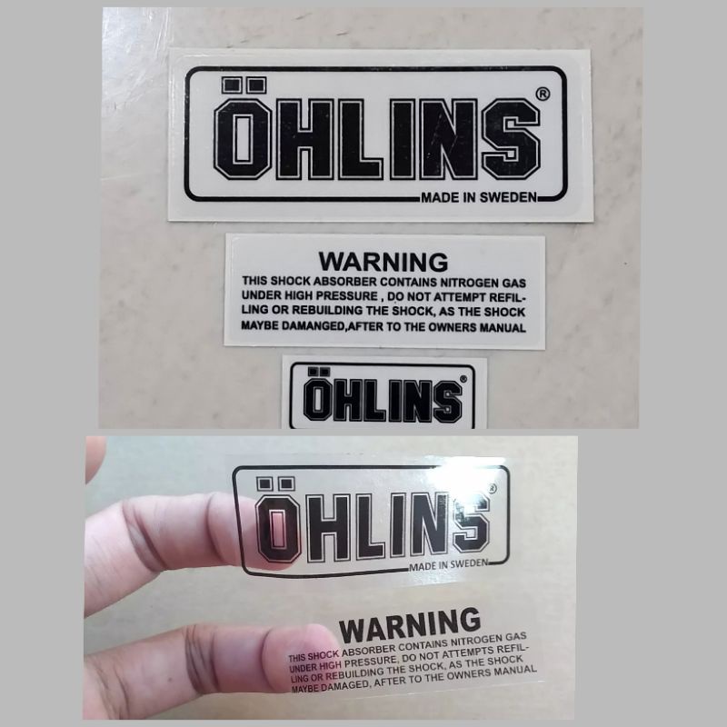 Ohlins print cut Transparent Sticker | Shopee Malaysia
