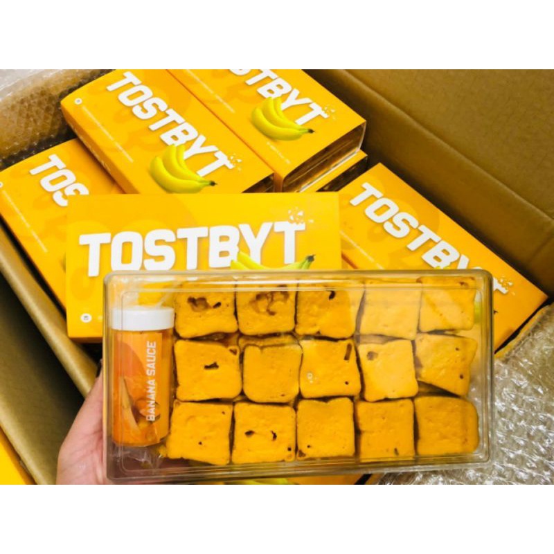 READY STOCK 🔥🔥TOSTBYT Roti Toast dengan Sos Coklat Pisang Toast Bread ...