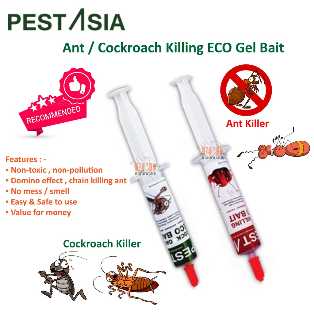 PEST ASIA Cockroach & Ant Eco Gel Bait Killing [ 2 Sticks ] Killing [ 2 PACKS ] 🔥 | Shopee Malaysia