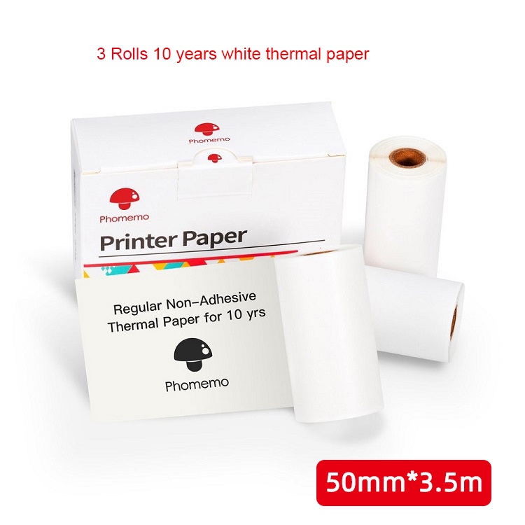 Phomemo Self-Adhesive Thermal Paper Printable Sticker Label Papers for ...