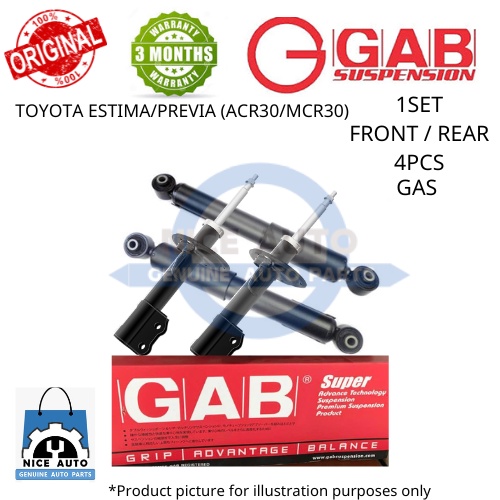 TOYOTA ESTIMA/PREVIA ( ACR30 / MCR30 ) ( FRONT & REAR ) (1SET =4PCS ...