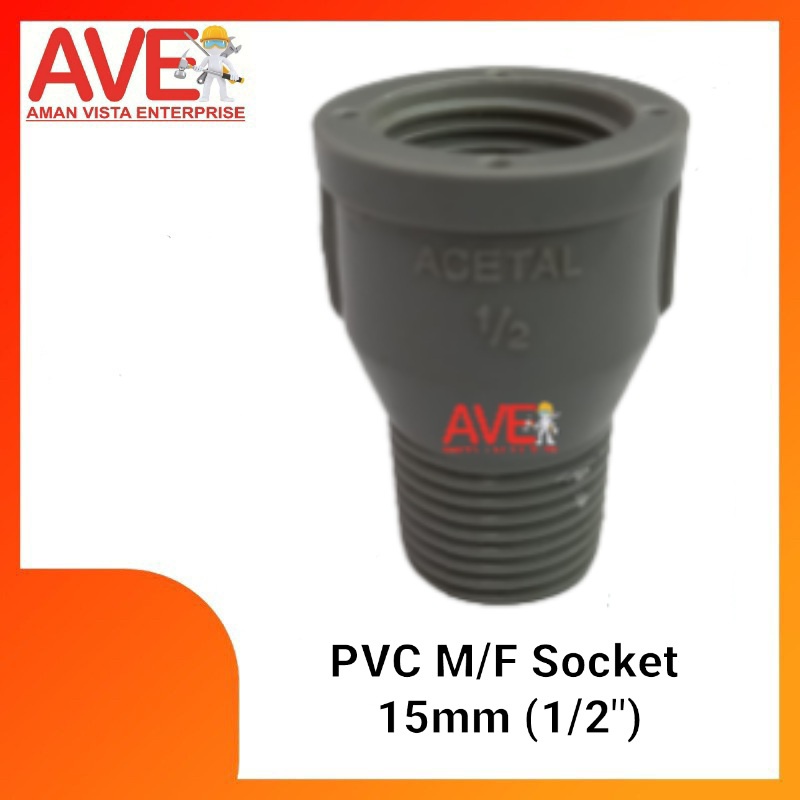 PVC M/F Socket 15mm (1/2") | Shopee Malaysia