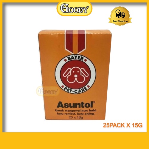 (25PACKx15G) . Asuntol-Anti Kutu/Tick & Flea Bath Powder . 狗虱粉 | Shopee ...