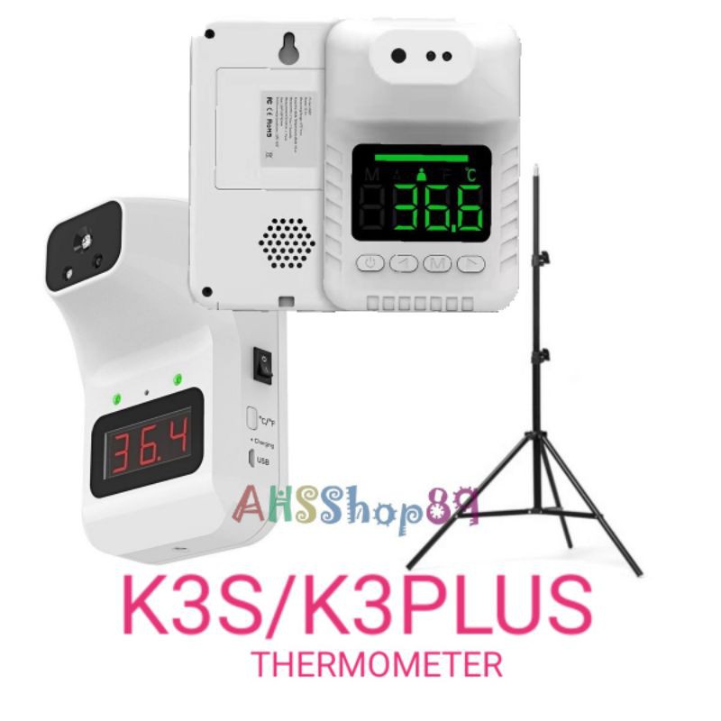 🔥 K3 PLUS K3S THERMOMETER PORTABLE WITH STAND TRIPOD AUTOMATIC MEASURE ...