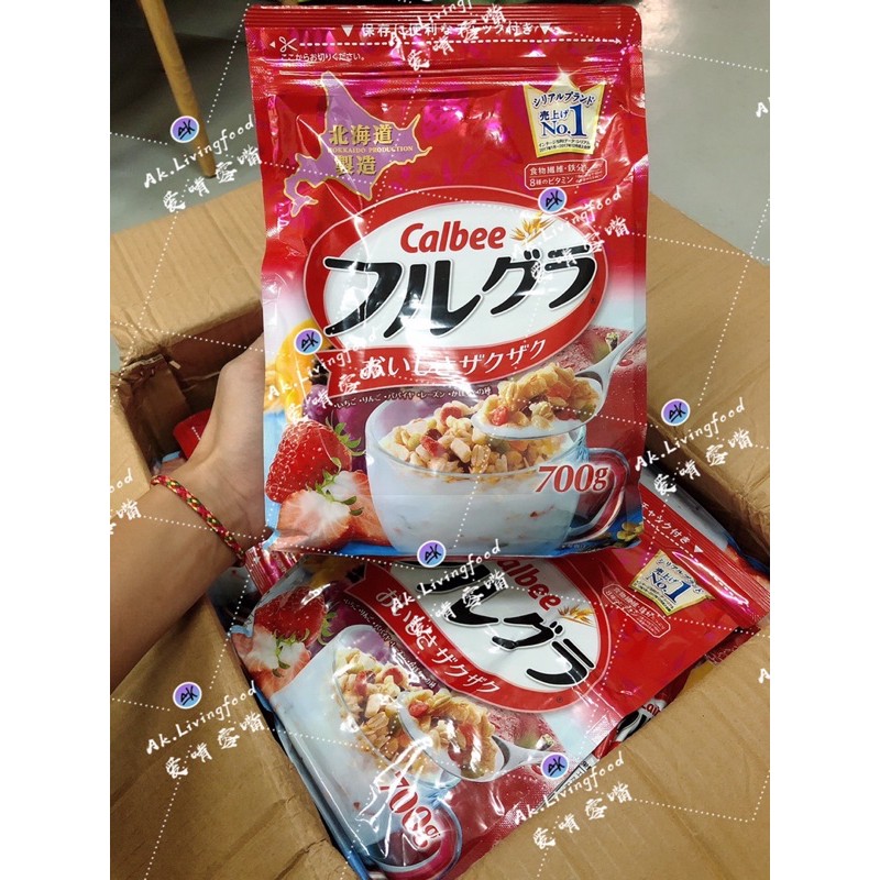 『Ready stock』 🍓Calbee Fruit Granola Cereal 700g 卡乐比原 Bijirin Granola Buah Calbee | Shopee Malaysia