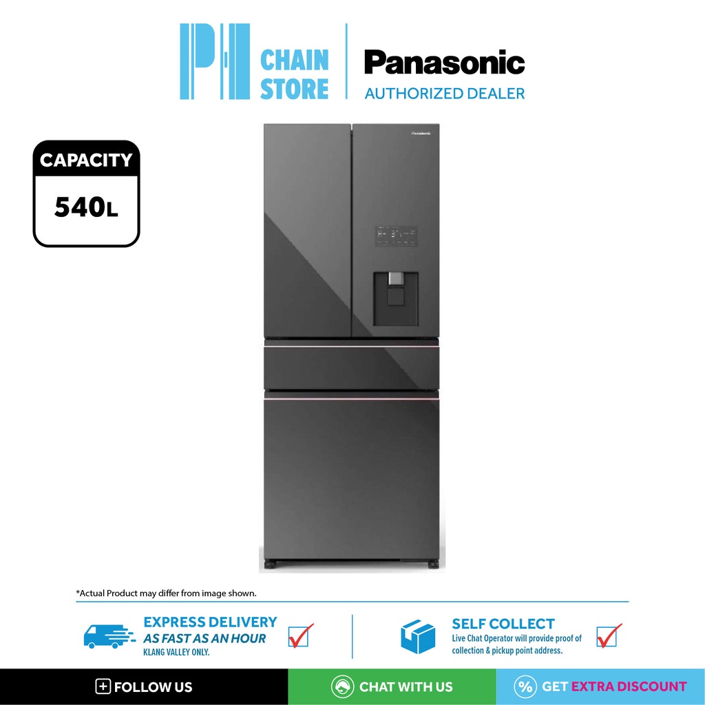 PANASONIC NR-YW590YMMM 540L PRIME+ EDITION MULTI DOOR FRIDGE | Shopee ...