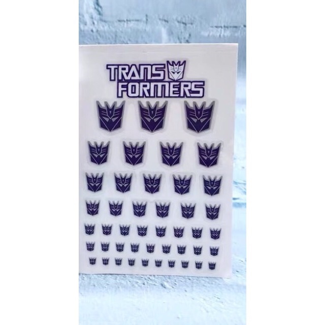 Transformers - Stickers of Transformers logos (Decepticon)(with pearl ...