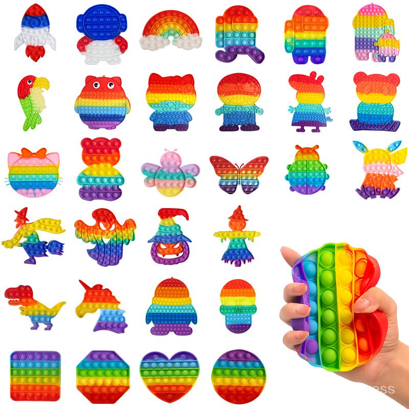 NEW Fat Brain Fidget Dimple Simple Figet Toys Pop It Push Stress Relief ...