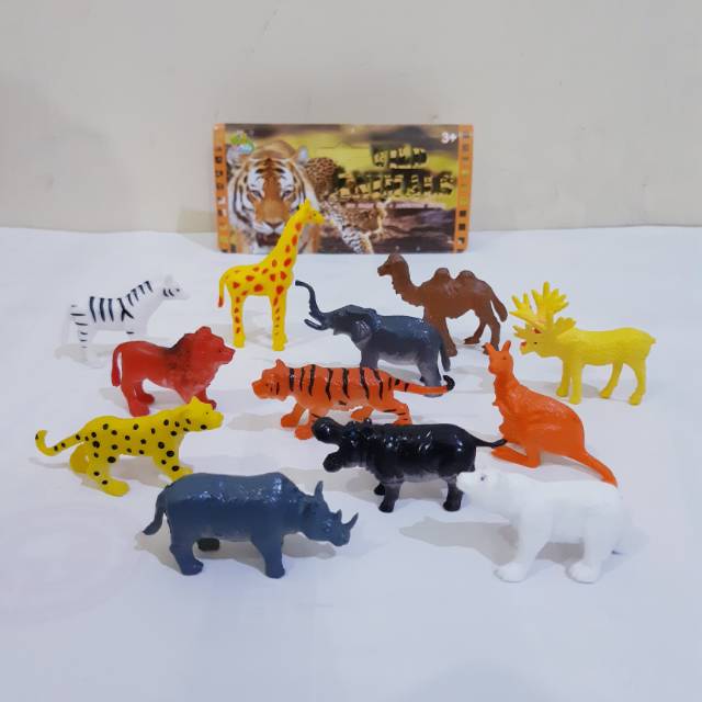 Educational Rubber Animal Toy Set Unique Animals for Children Wild ...