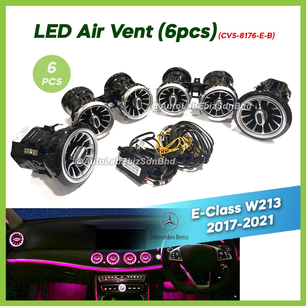 LED Air Vent (6 Pcs) for Mercedes Benz E-Class W213 2017-2021 | Shopee ...