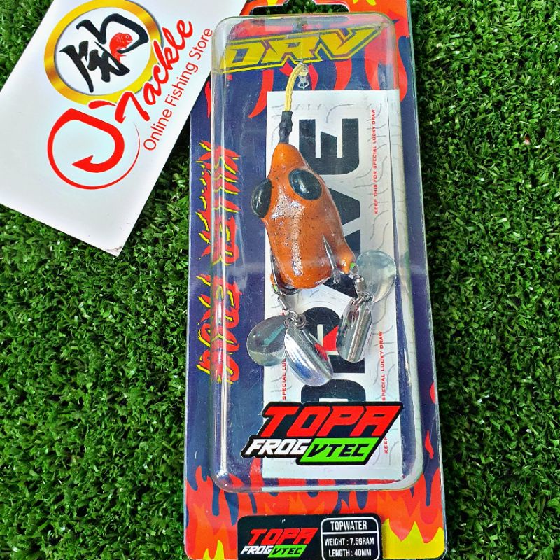 DRAVE Topa Frog Vtec Double Blade Rubber Soft Lure Bait Snakehead ...