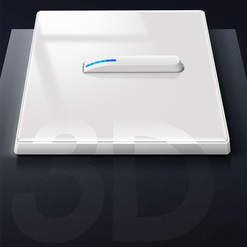 PSSRISE key switch socket 3D tempered glass led indicator button ...