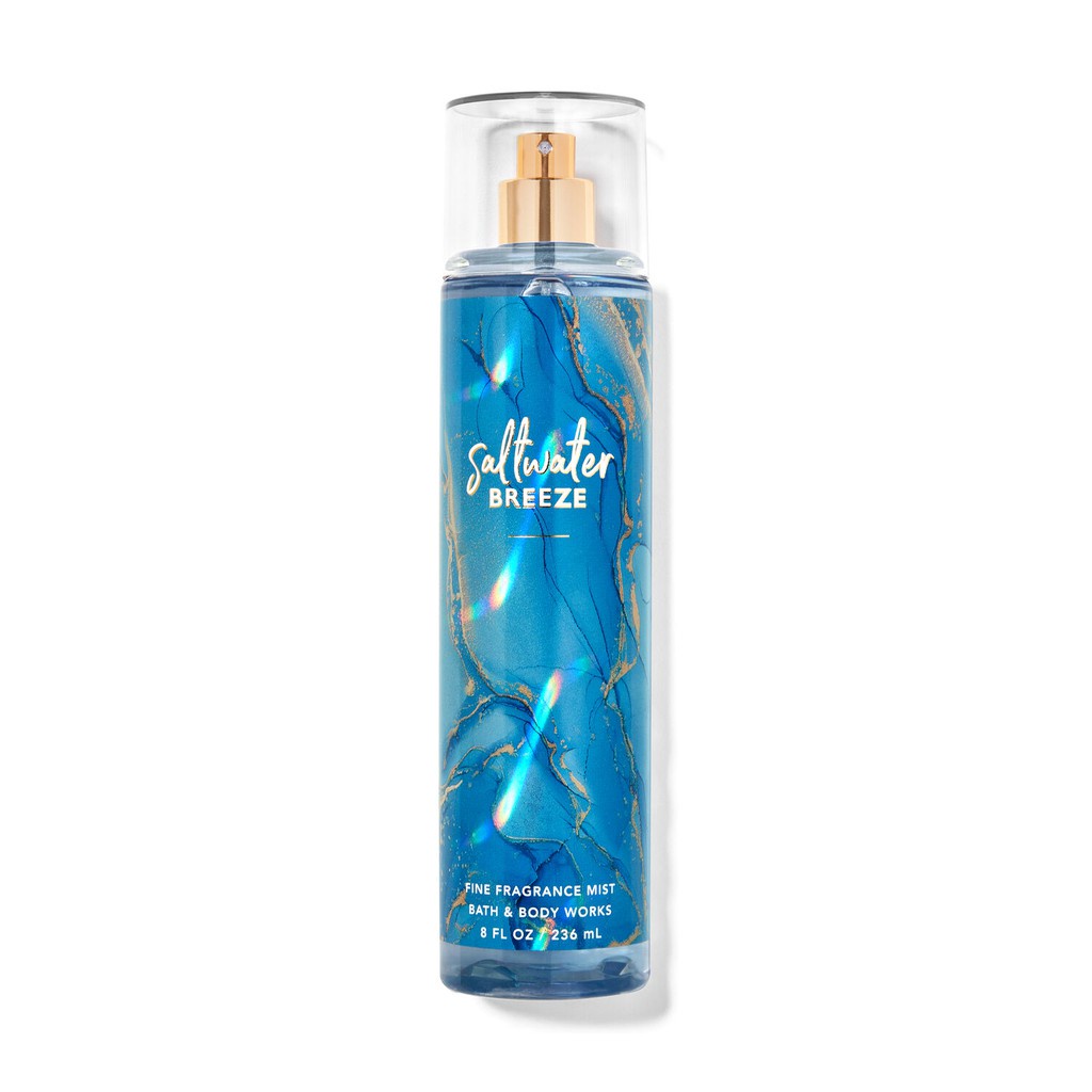 Bath & Body Works Salt Water Breeze Fine Fragrance Mist 236ml | Shopee ...