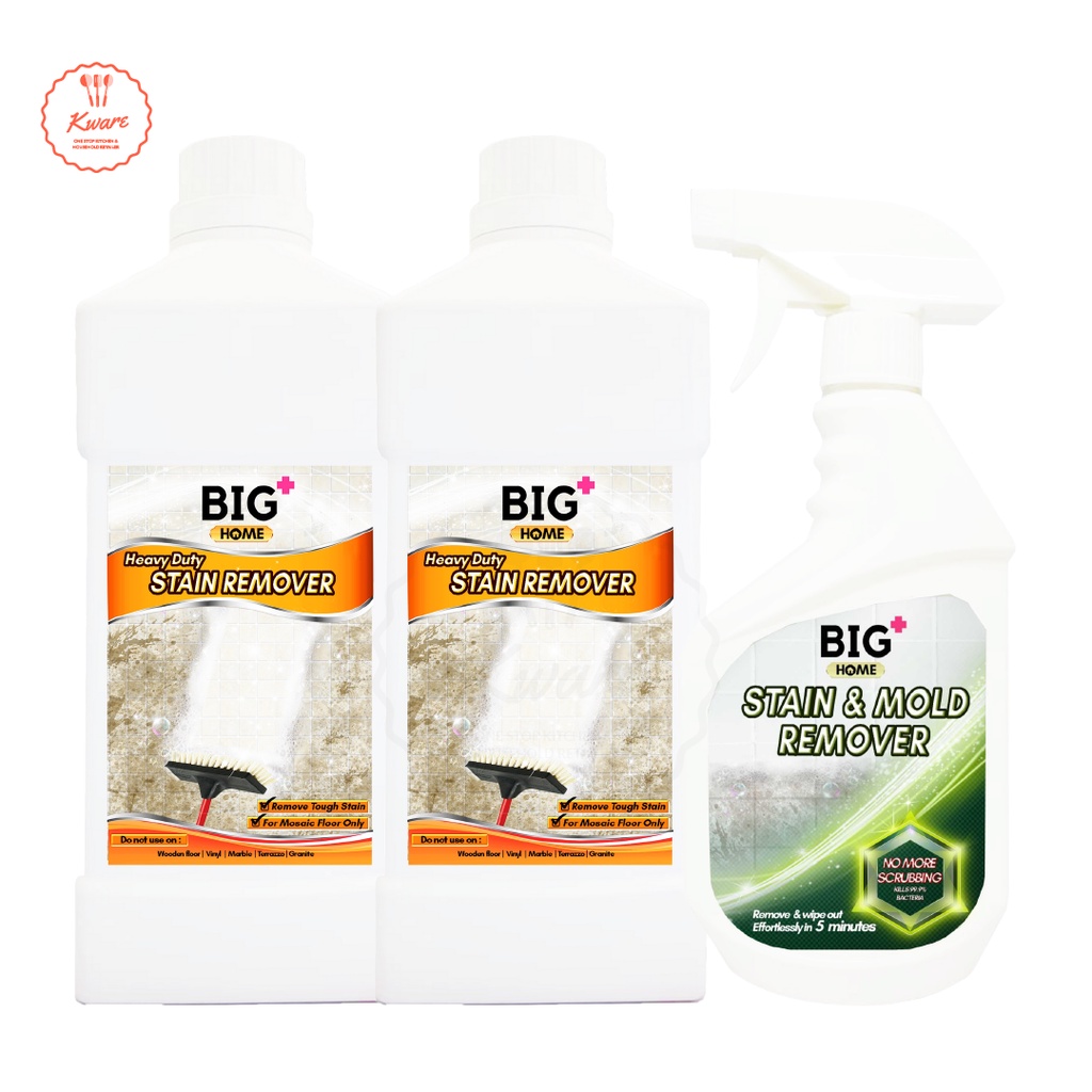 BIG+ Heavy Duty Stain Remover 1000ml Mosaic Toilet Bathroom Floor ...
