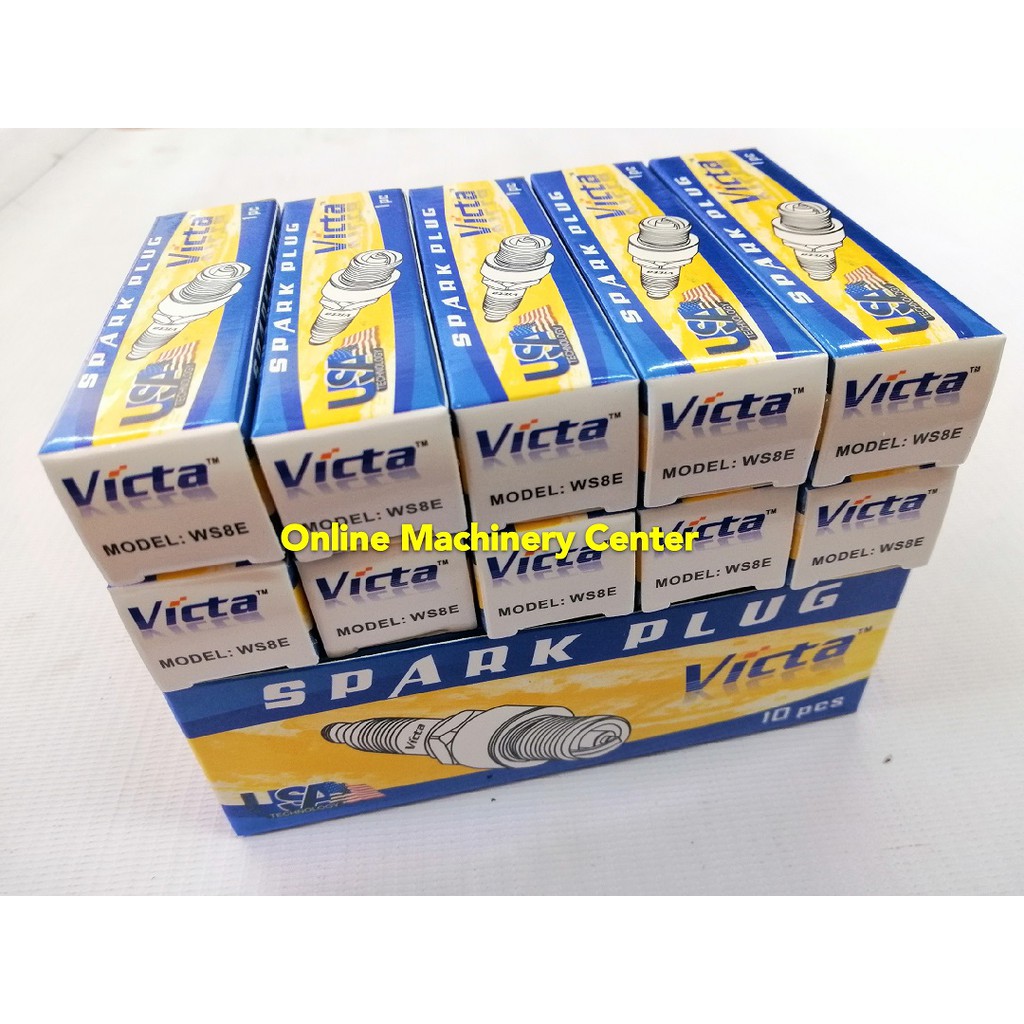 VICTA WS8E SPARK PLUG 10PCS/BOX BRUSH CUTTER/CHAINSAW/POWER SPRAYER ...