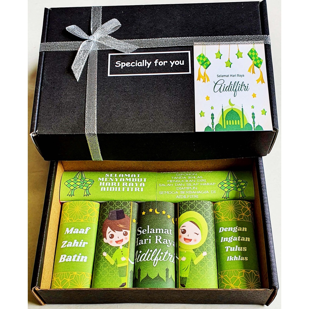 🧕🎉Hari Raya D3 Personalized Surprise Chocolate Gift Box 5 pcs + 2pcs ...