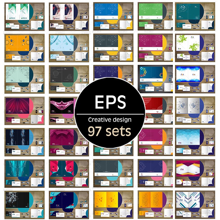 Graphic Design Template Bundle Pack / Corporate Design / Company ...