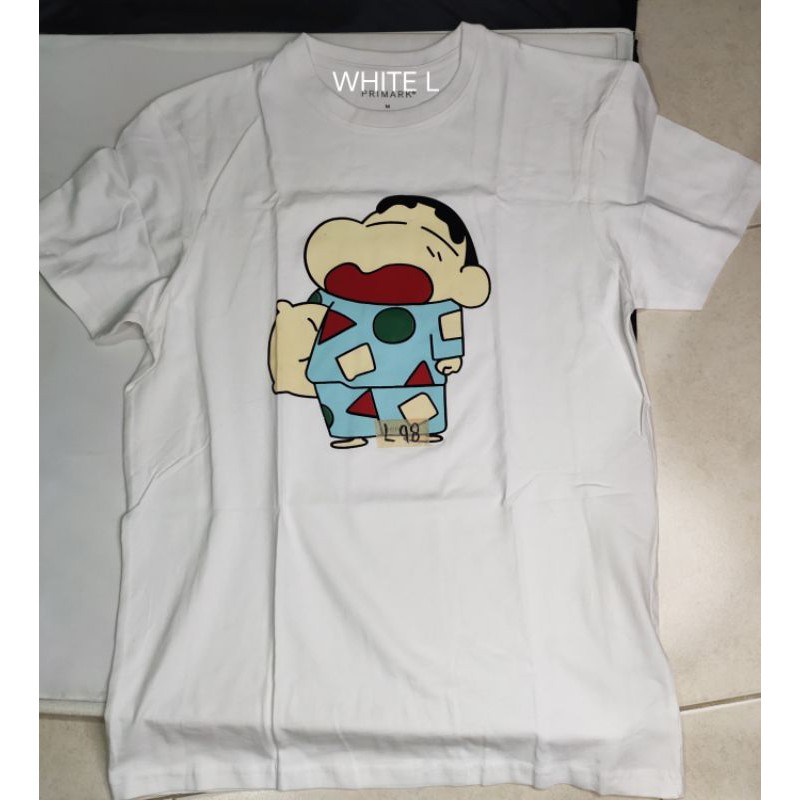 💥💯 💯 👕 COTTON UNISEX TShirt {蜡笔小新 sinchan pilow} ~white L | Shopee Malaysia