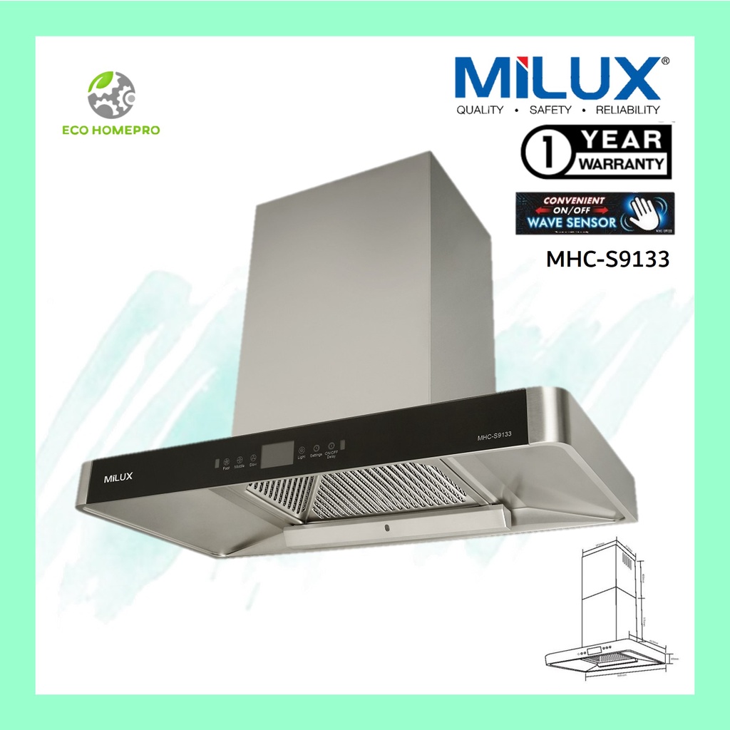 Milux Cooker Hood TCH-T5B | Shopee Malaysia