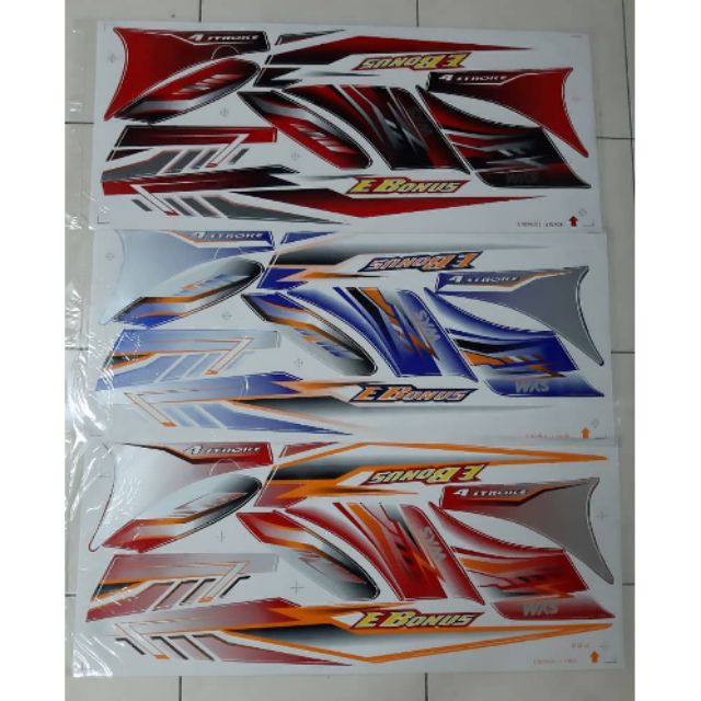 SYM E BONUS 110 (1) BODY STICKER | Shopee Malaysia