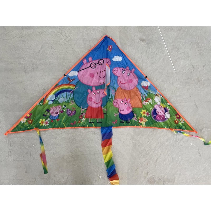 Cartoon Triangle Kite 95cm / 100cm /Kites for Kids Lelayang | Shopee ...