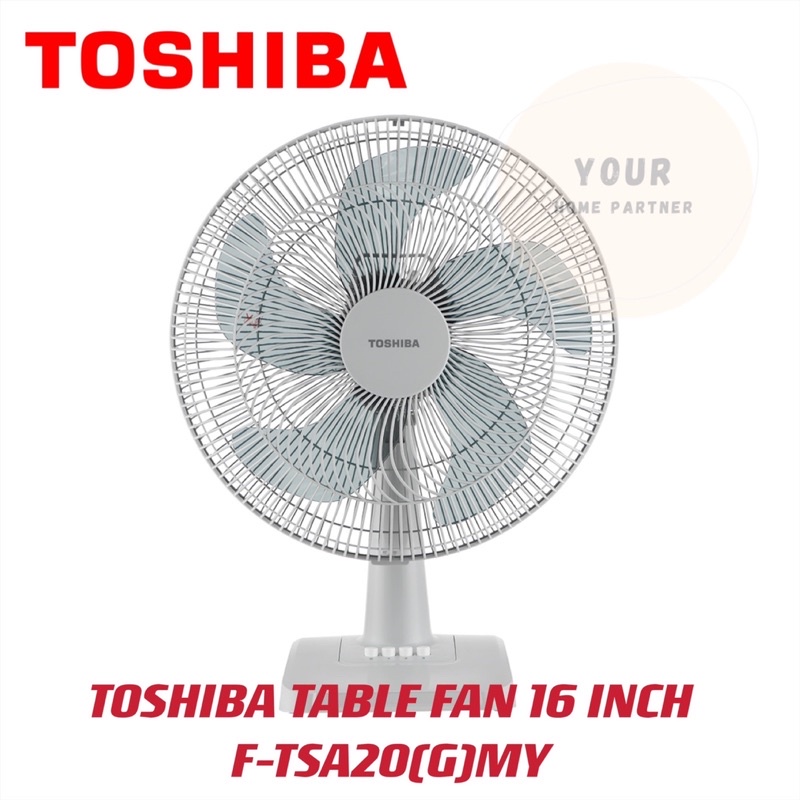 Toshiba Table Fan 16 Inch F-TSA20(G)MY / F-TSA10(G)MY 12 Inch | Shopee Malaysia