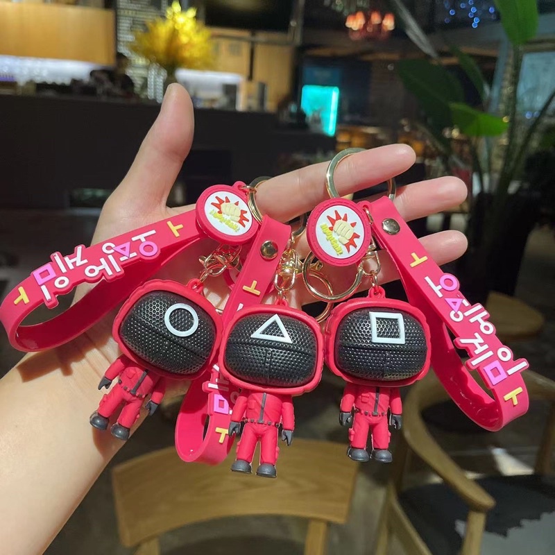 Squid Game Keychain, Squid Game Keychain (Combo 2, Combo 4) | Shopee ...