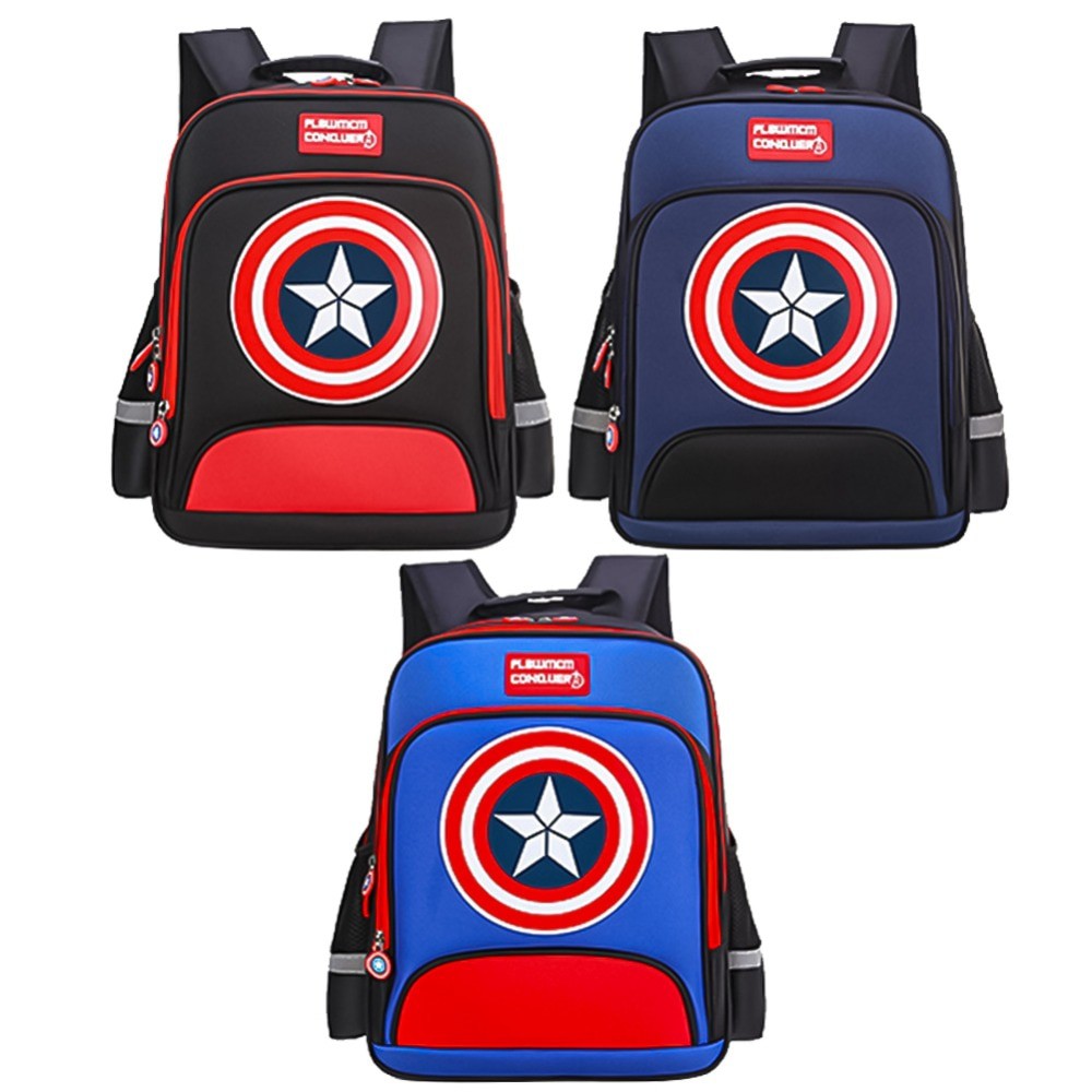 Captain America Backpacks Children Schoolbag Kids Superhero Daypack ...