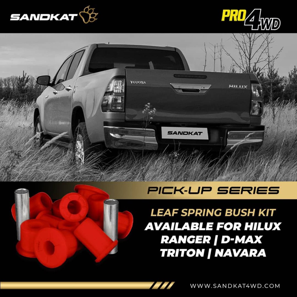 SANDKAT Leaf Spring Bush kits Available for Hilux, Ranger, D-max ...