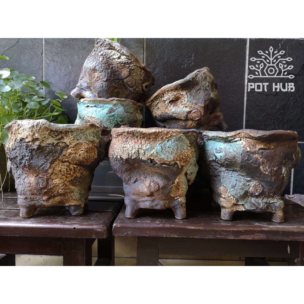 POTHUB Ready Stock Luxury High Quality Rough Unrefined Texture Planter ...
