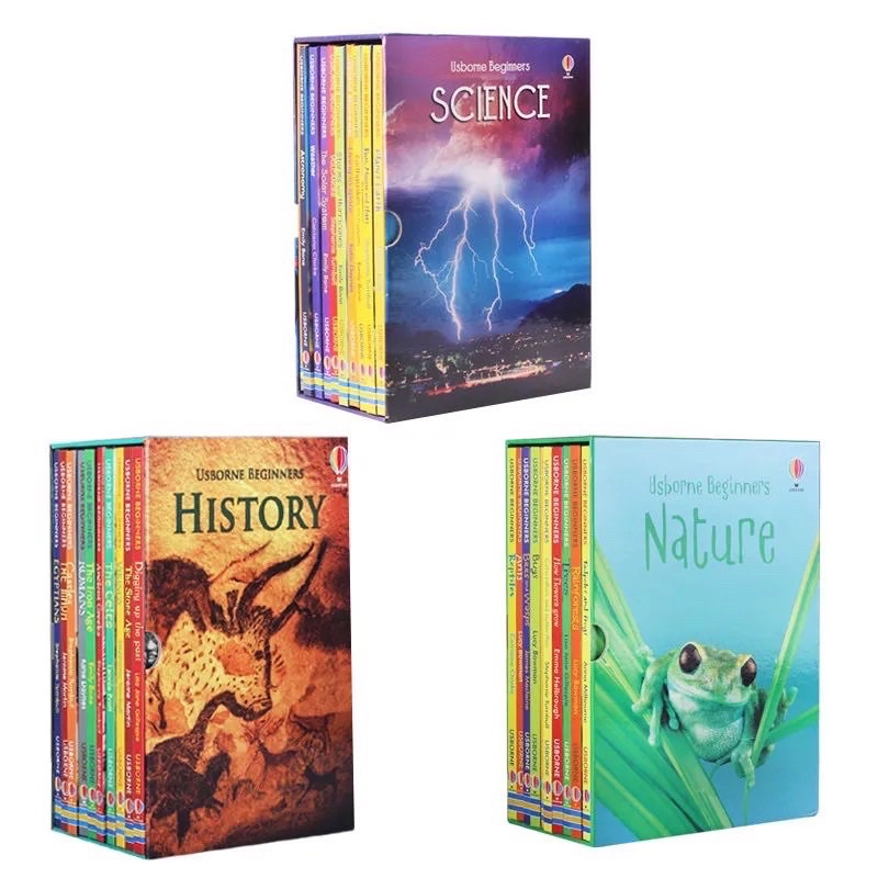 hardcover Usborne Beginners Series Collection Box Set (History, Nature ...