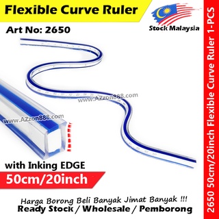 Flexible Curve Ruler Flexi Elastic Quilters Pembaris Penggaris Flexible ...