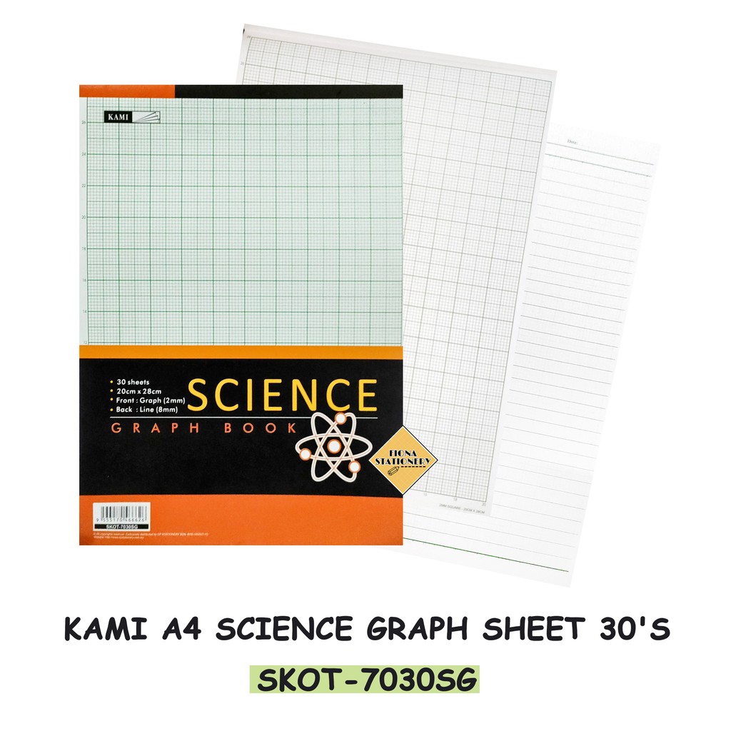 Kami A4 Graph Book Science Graph Sheet 30's | Shopee Malaysia