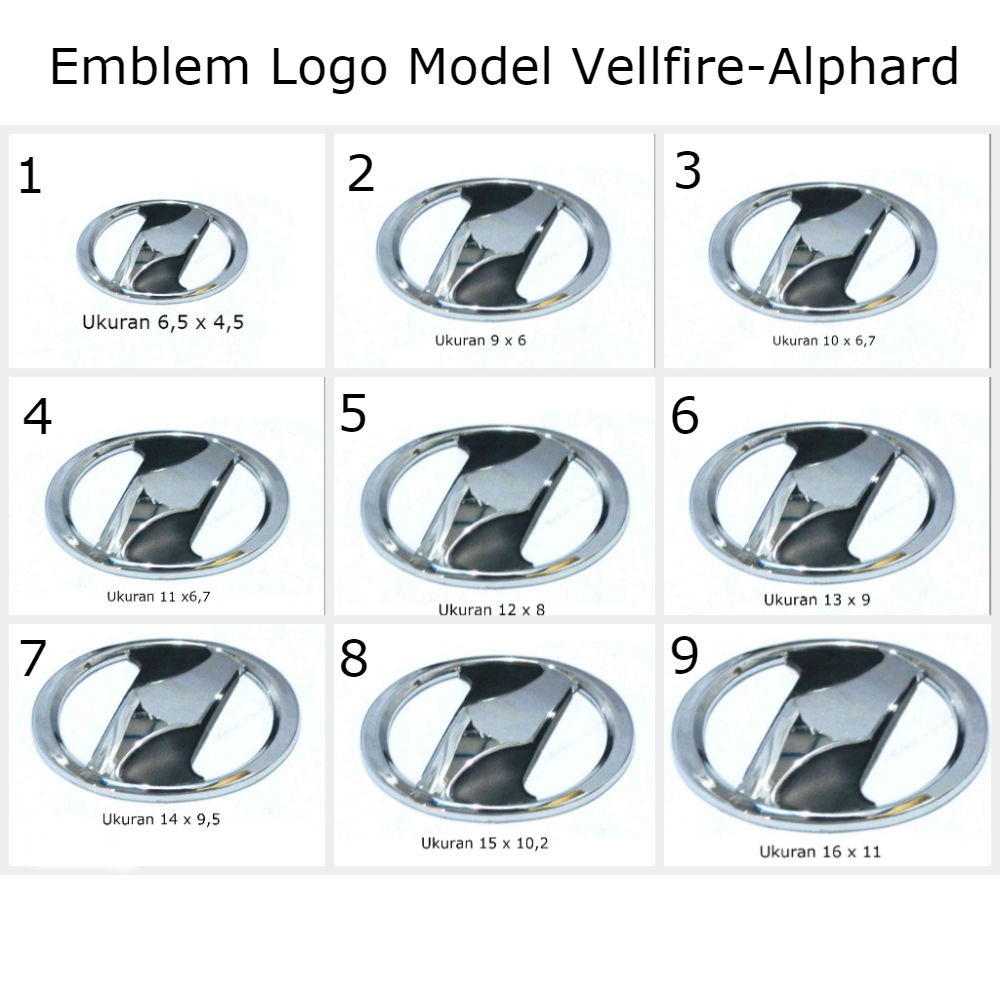 Toyota Vellfire Vitz Car Logo Emblem | Shopee Malaysia