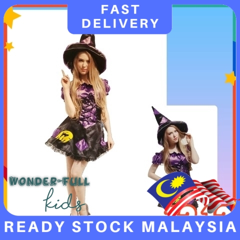 Costume Witch (Adult) Halloween Cosplay | Shopee Malaysia