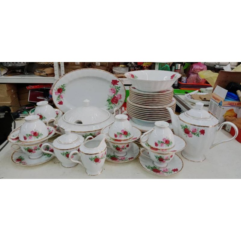 48'S AURATIC FINE PORCELAIN DINNER SET | Shopee Malaysia