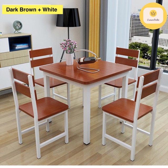 PRE ORDER 60/70/80/90 Simple Modern Dining Table Set Meja Makan Kitchen ...