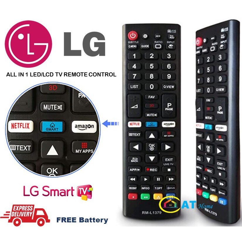 LG LCD / LED TV REMOTE CONTROL 3D AMAZON NETFLX REPLACEMENT (RM-L1379) | Shopee Malaysia
