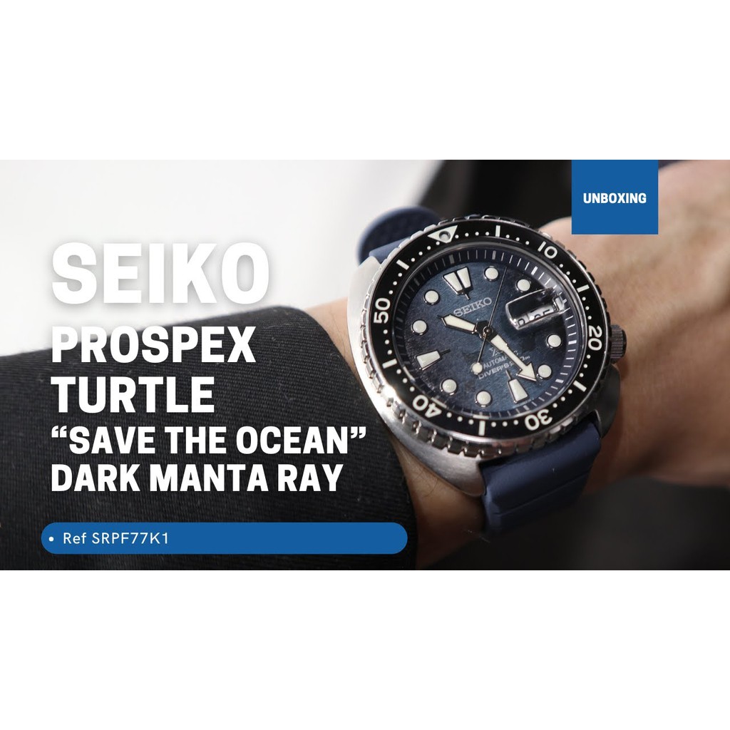 Seiko Prospex Turtle "Save The Ocean" Special Edition Automatic Watch ...