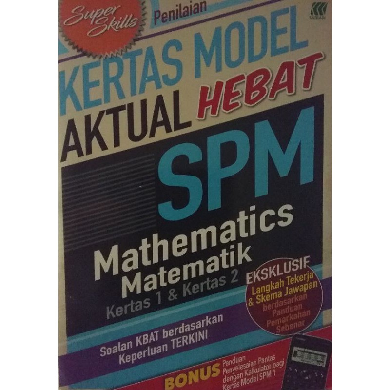 SPM Additional Mathematics Kertas Model Aktual [new, ready stock ...