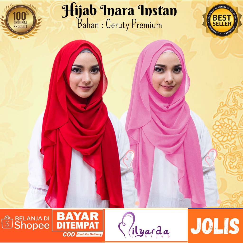 Pashmina Instant Hijab Inara Hijab Instant Directly Slup Without Pins ...