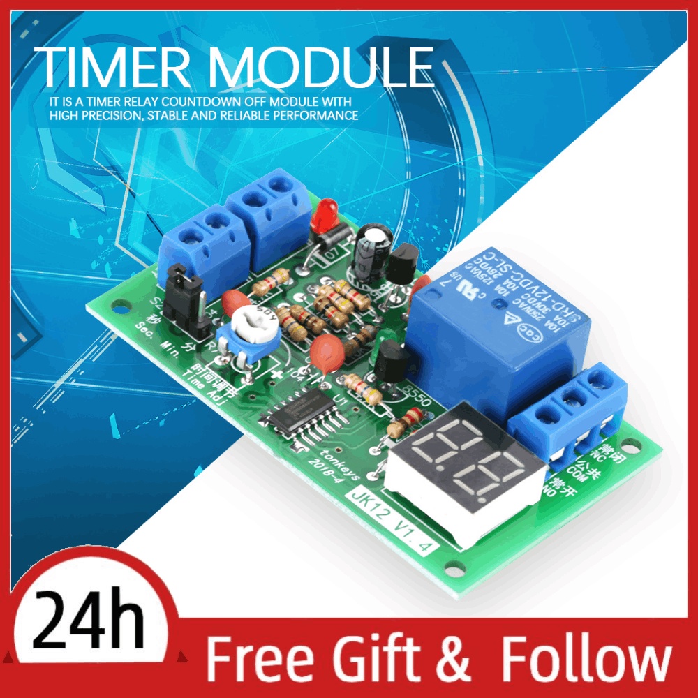 [Ready Stock] Countdown Timing Timer Delay Turn OFF Relay Switch Module ...