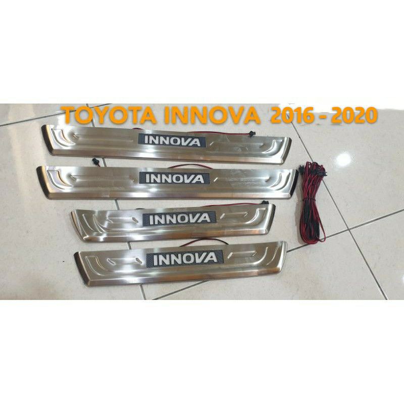 TOYOTA INNOVA 2016 - 2020 BLUE LED CAR DOOR SIDE SILL STEP PLATE ...