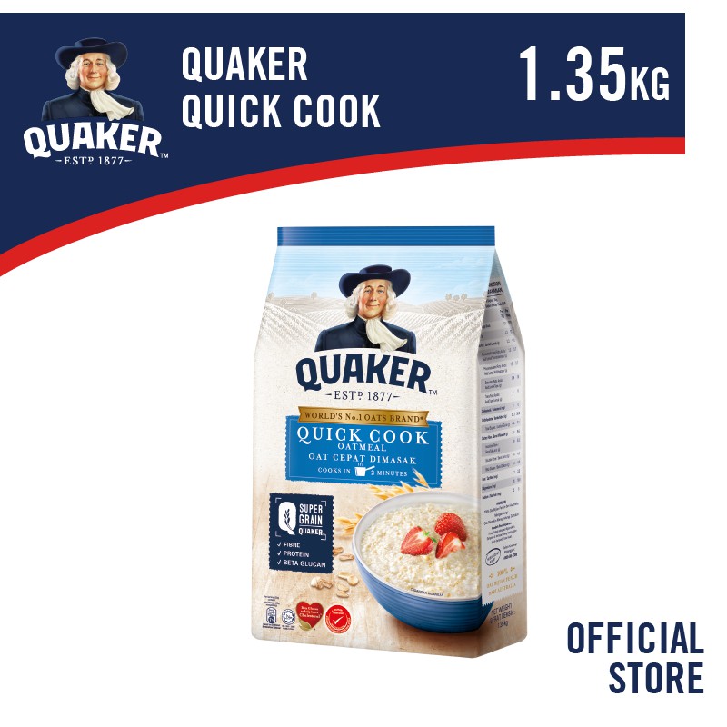 Quaker Quick Cook Oatmeal 1.2kg | PGMall