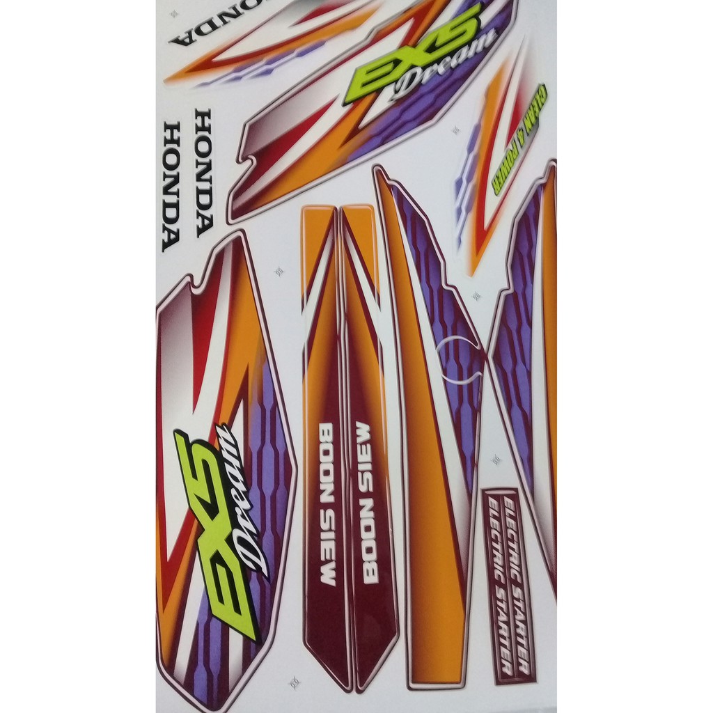 20230825-314 STICKER HONDA EX5 C100 DREAM Body Sticker / Stripe ...