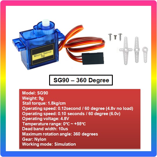 Servo SG90 MG90S MG996R SG92R ES08MA II RC Car RC Helicopter Arduino Robot | Shopee Malaysia